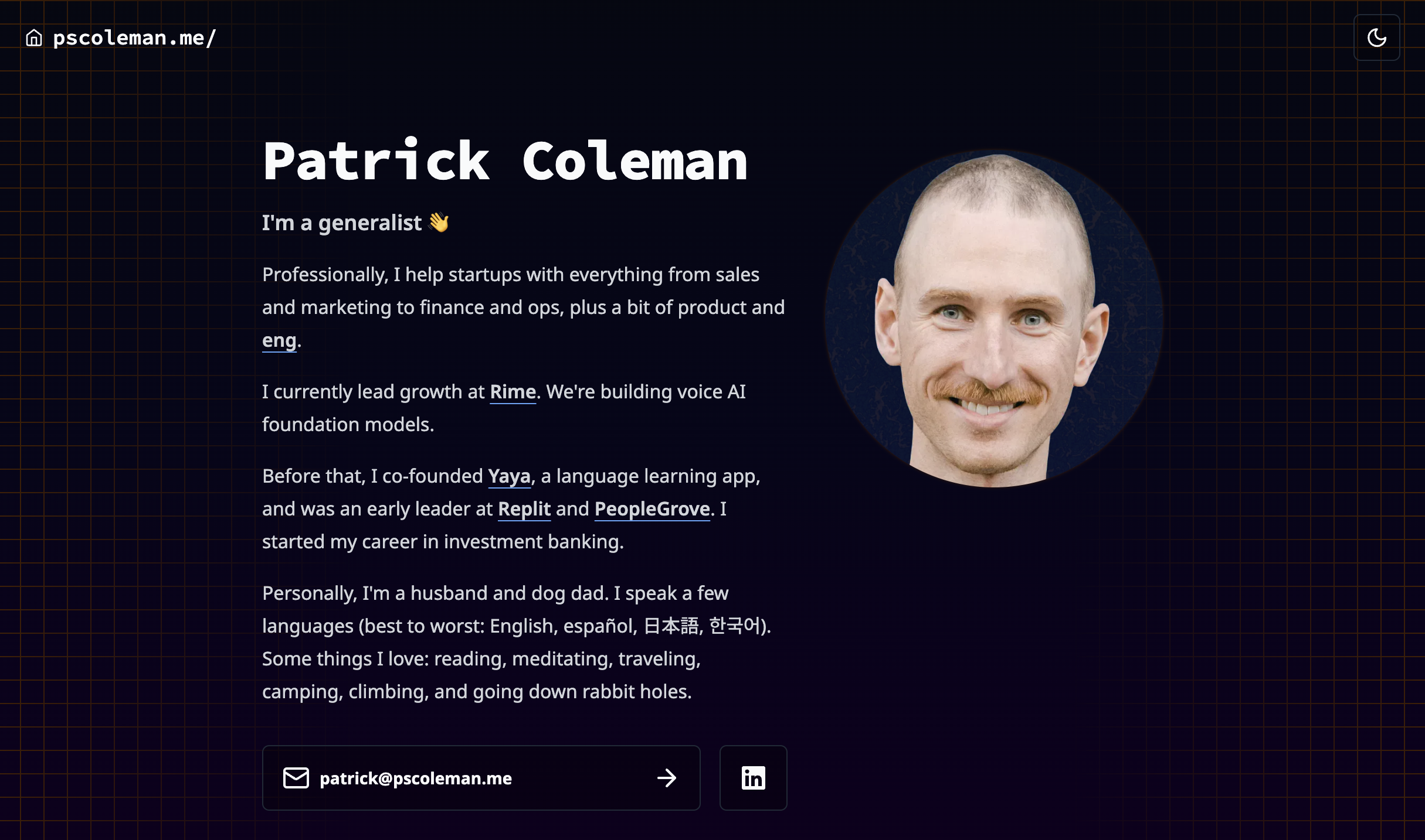 Patrick Coleman | pscoleman.me